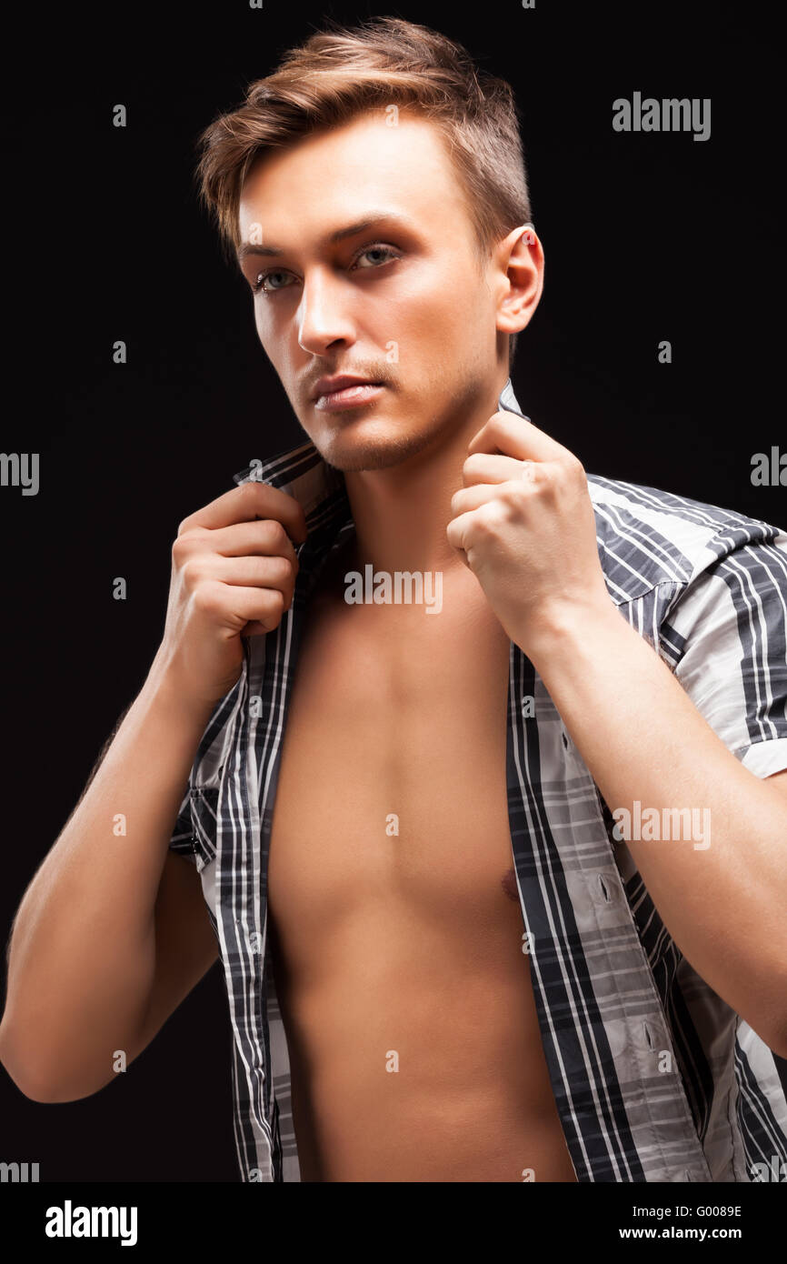 portrait of a handsome guy Stock Photo - Alamy