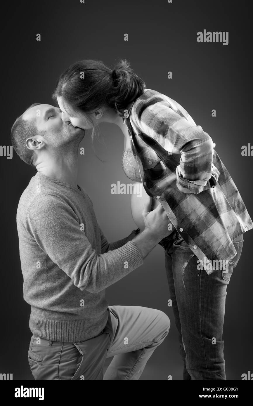 Couple love happy embrace Black and White Stock Photos & Images - Alamy