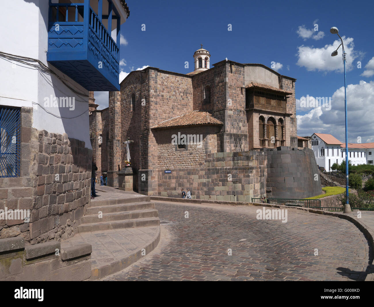 Quoricancha church, Cusco, Peru showing original Inca stonework Stock ...