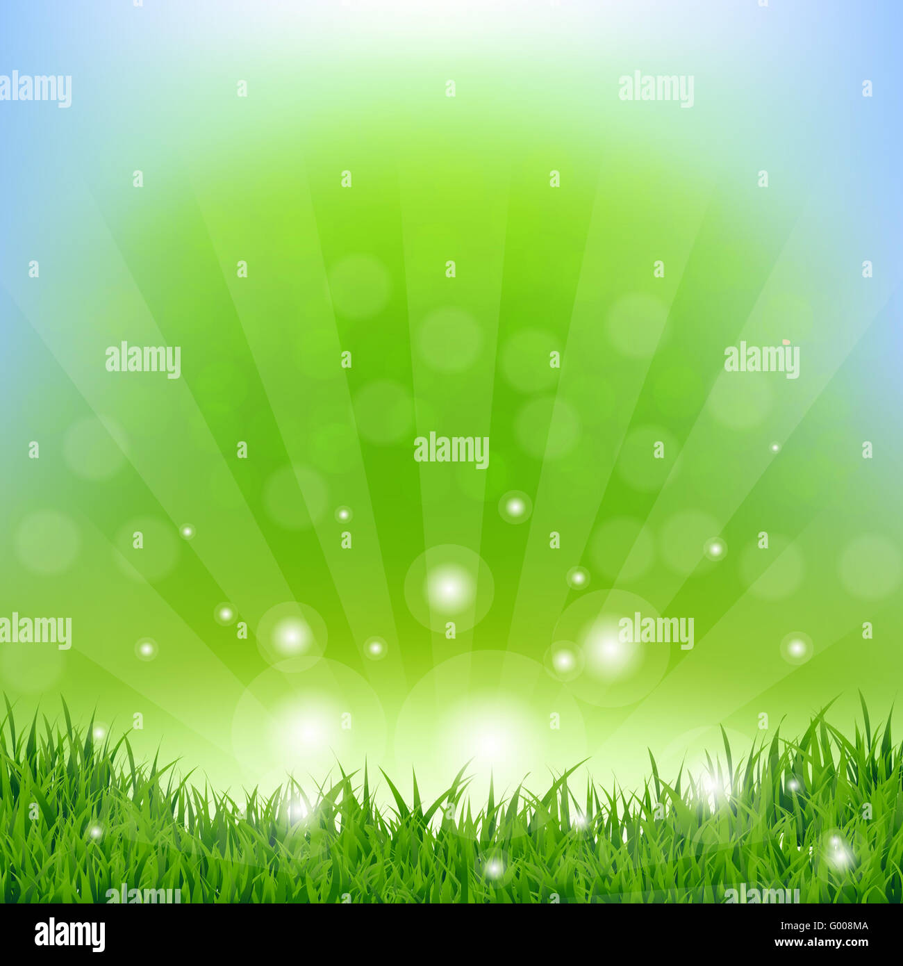 Spring Sunburst Poster Stock Photo - Alamy