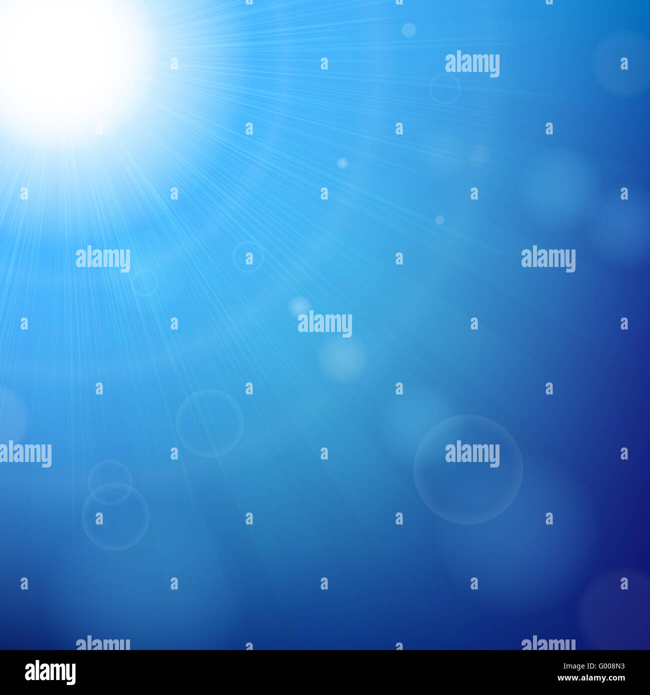 Blue Sunny Background Stock Photo - Alamy