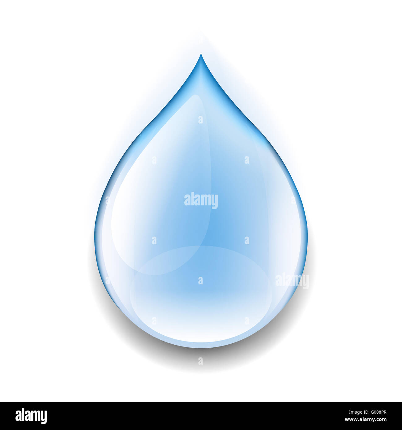 Realistic Water Drop Stock Photo - Alamy