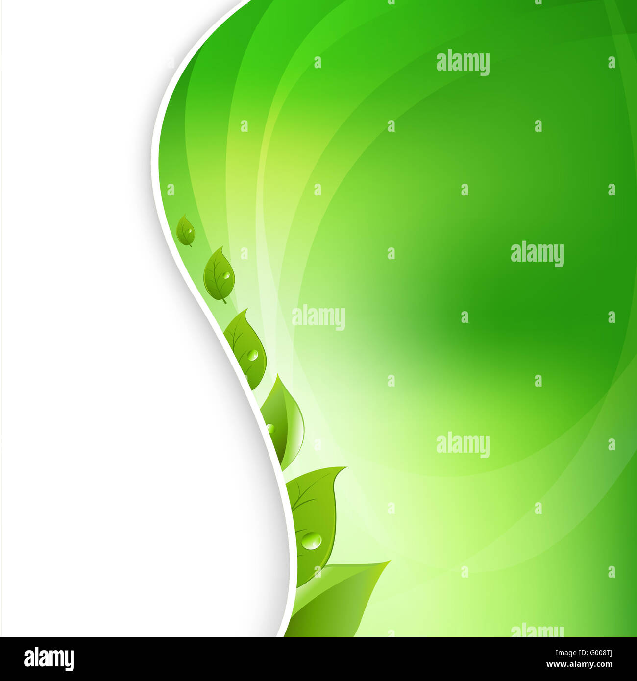 Eco Leaves On Natural Background Stock Photo - Alamy