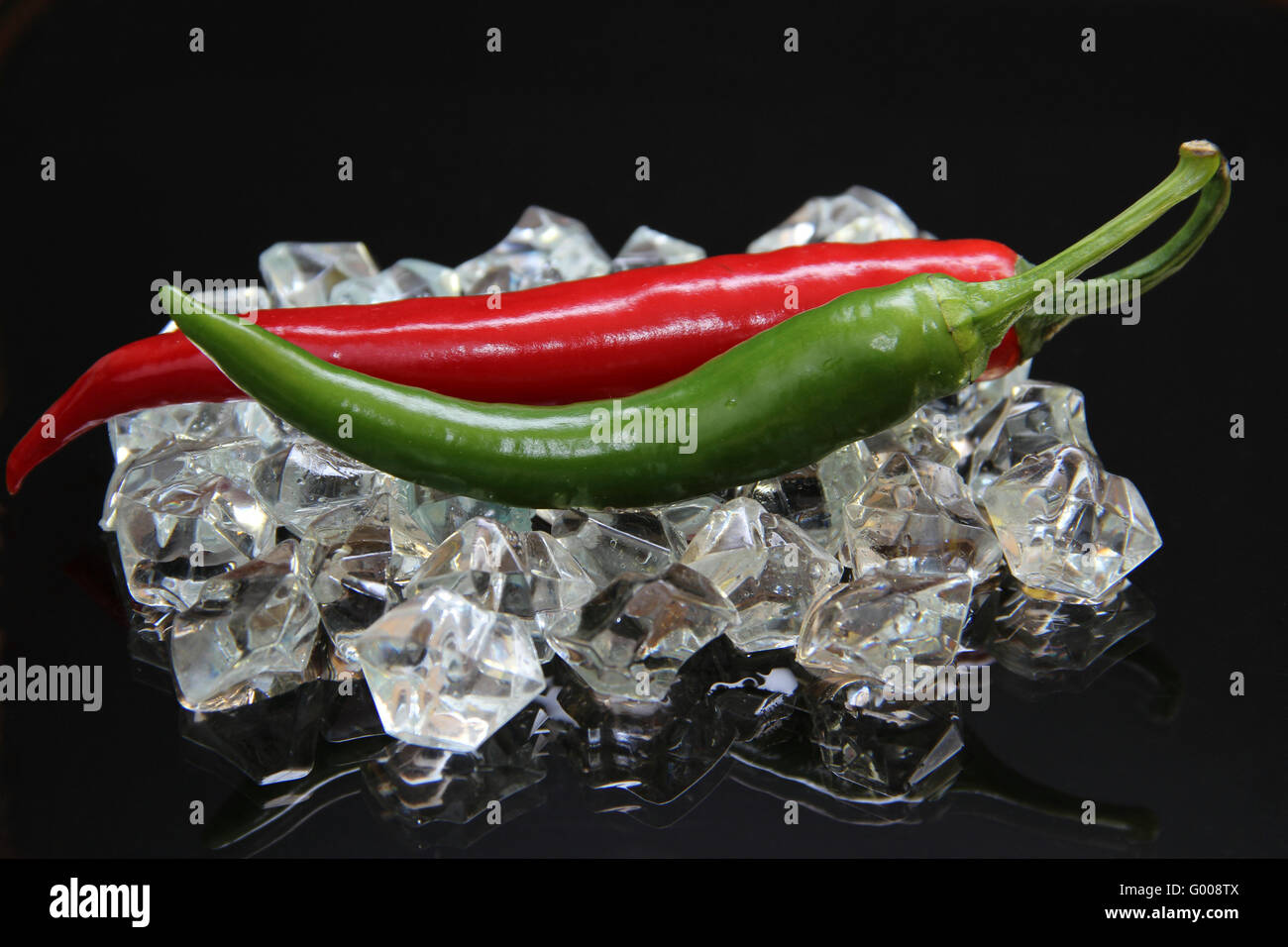Pepperoni on ice Stock Photo - Alamy
