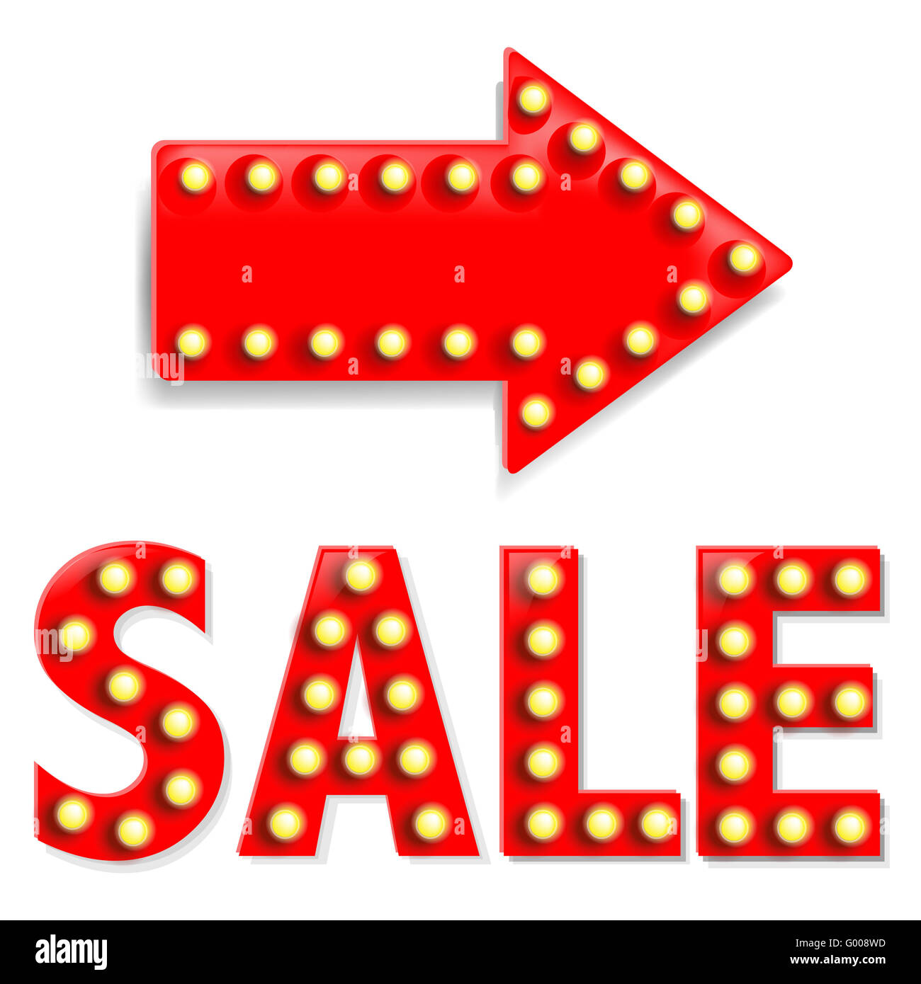 Arrow With Sale Text Stock Photo - Alamy