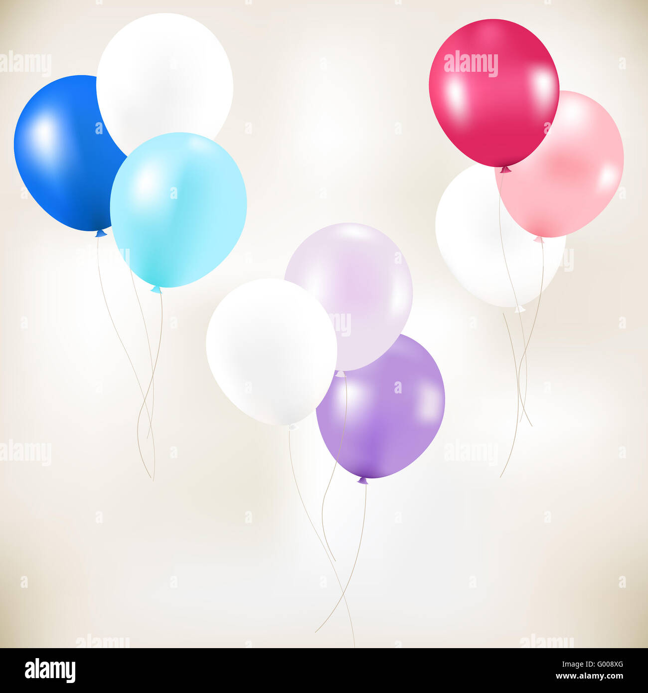 Color Pastel Balloons Stock Photo - Alamy