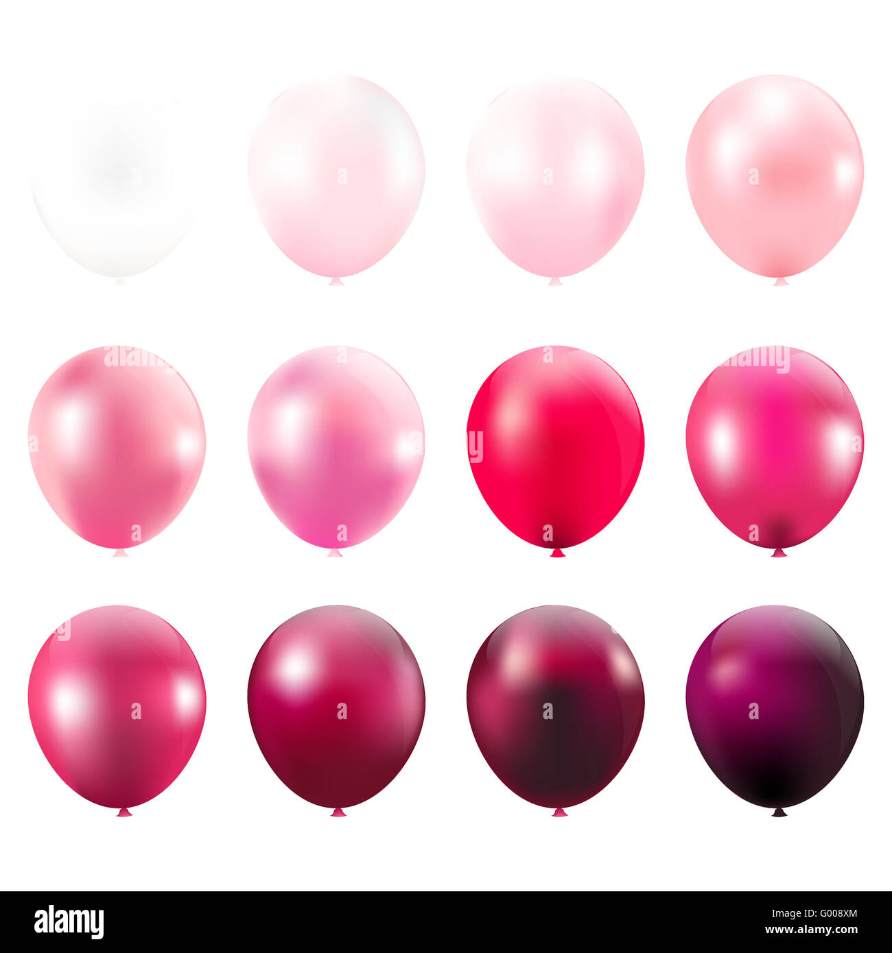 Pink Balloons Card Stock Photo - Alamy