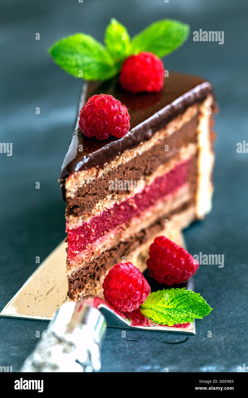 Piece fresh delicious cake chocolate hi-res stock photography and ...