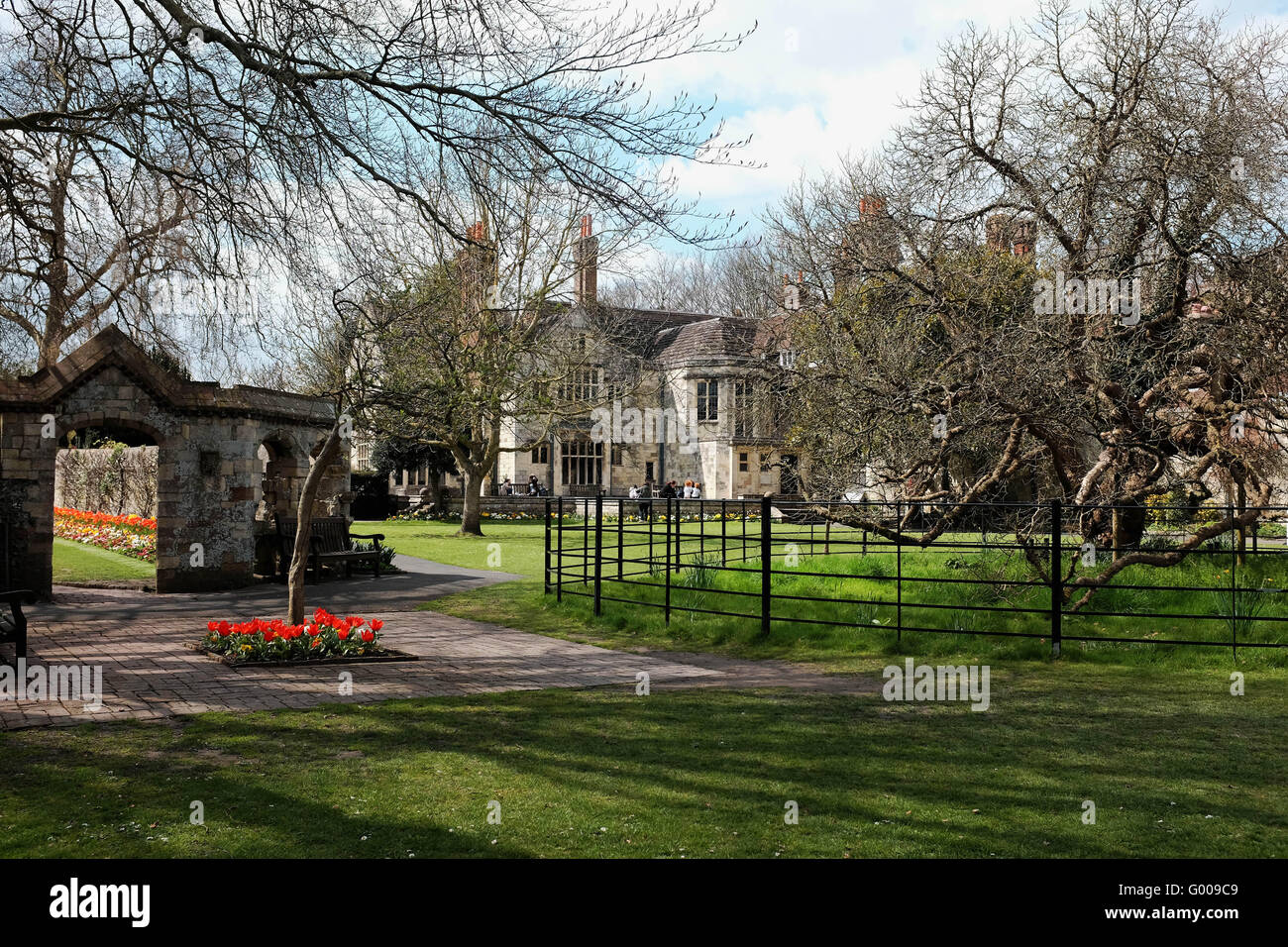 Southover Grange and gardens in Lewes East Sussex UK Stock Photo - Alamy