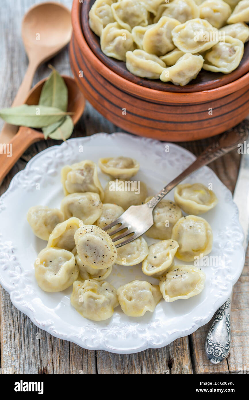 Dumplings. Vertically, top view Stock Photo - Alamy