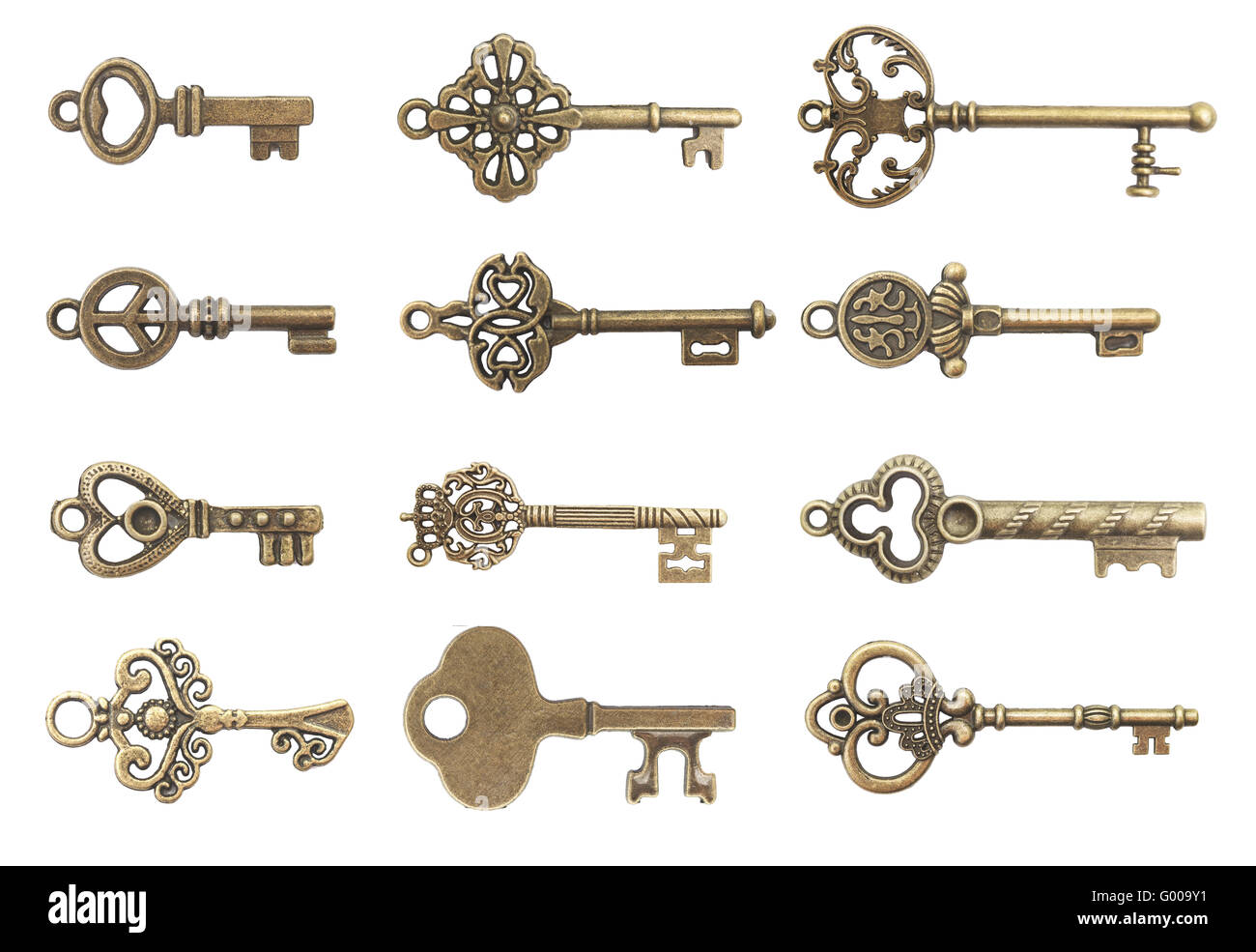 Old rusty house keys key Cut Out Stock Images & Pictures - Alamy