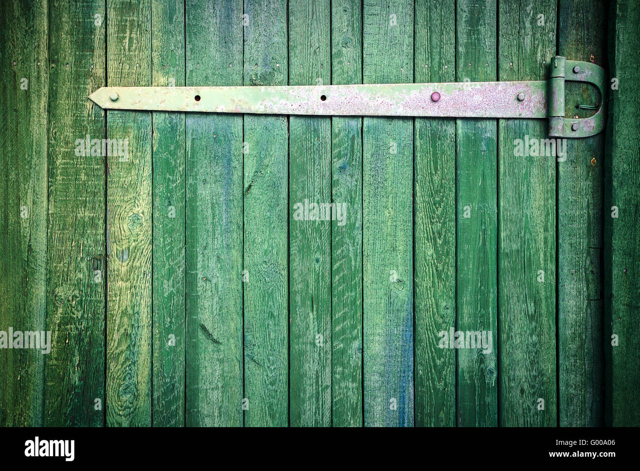 Wooden wall with a hinge background Stock Photo - Alamy