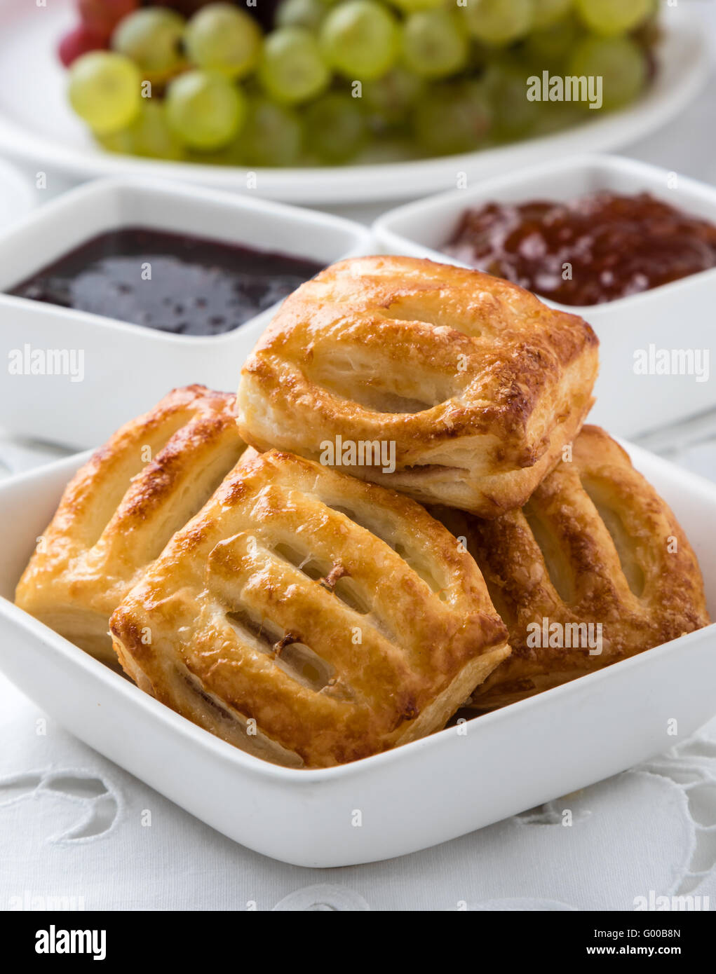 sweet puff pastry snack Stock Photo - Alamy