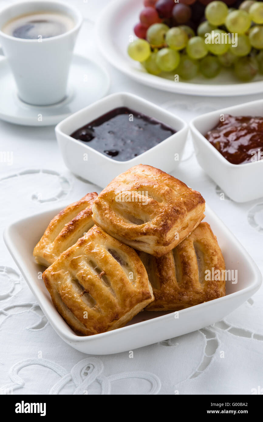 sweet puff pastry snack Stock Photo - Alamy
