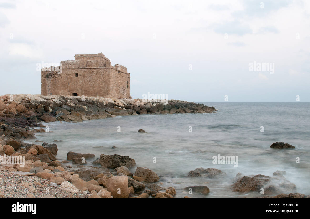 Famous ancient Castle of Paphos originally build as a Byzantine fort ...