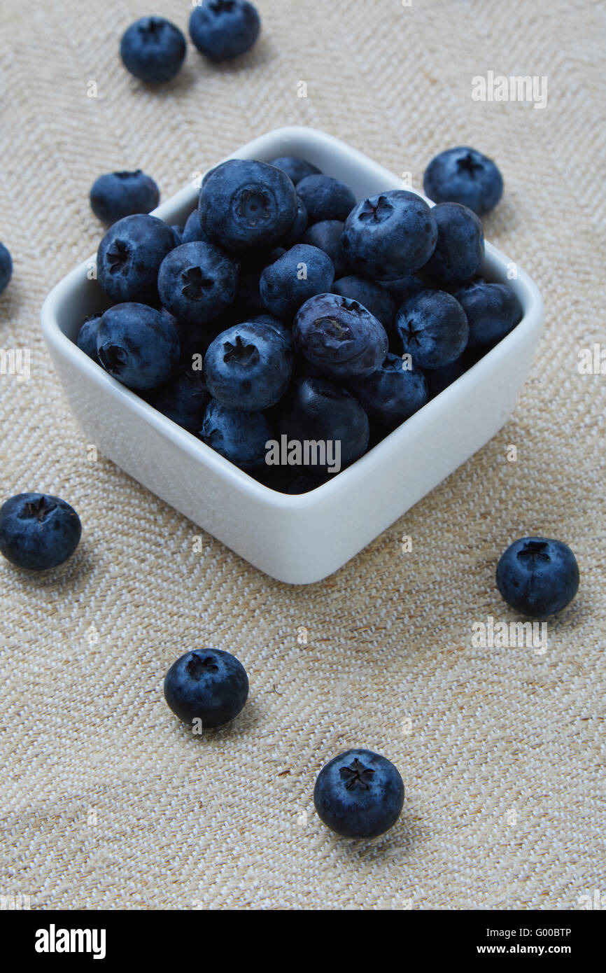 blueberries on table Stock Photo - Alamy