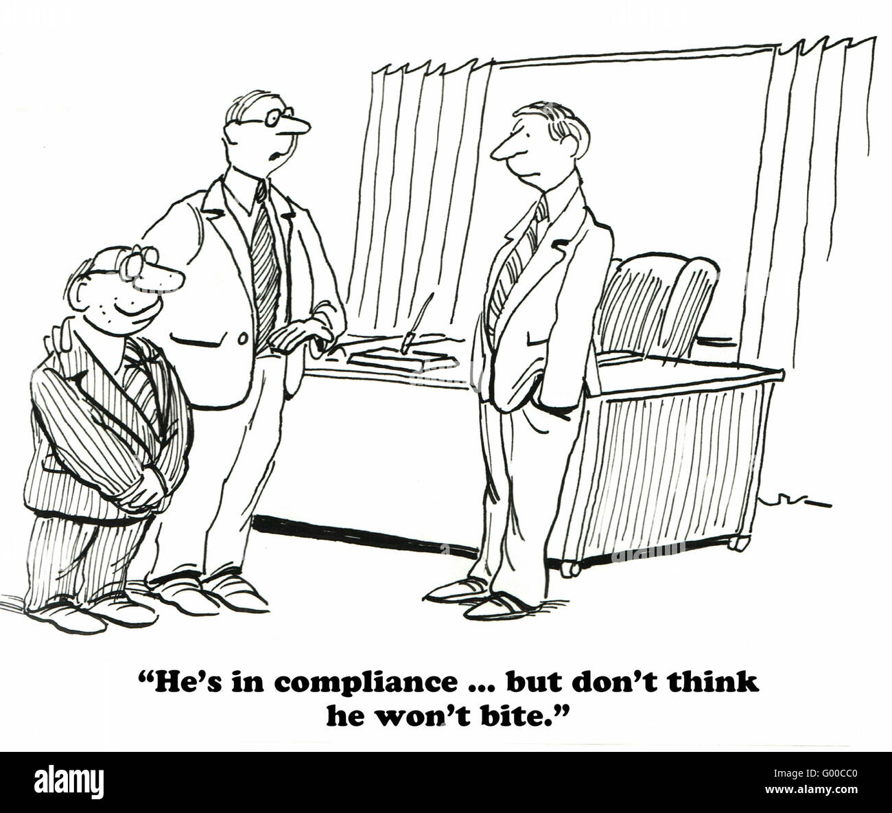 Business cartoon about the watchful eye of the government agencies ...