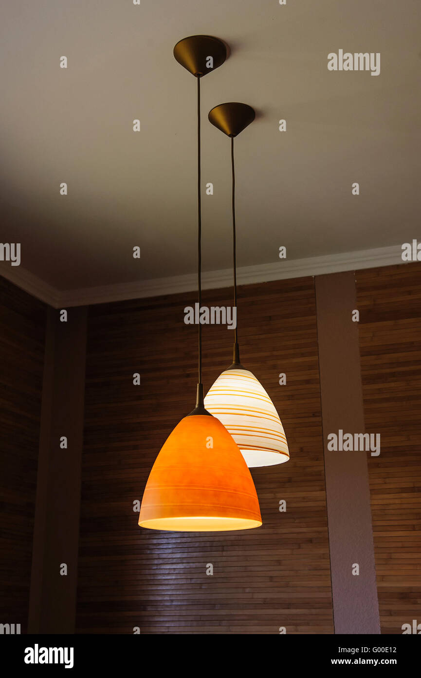 Ceiling light lamp decor Stock Photo - Alamy
