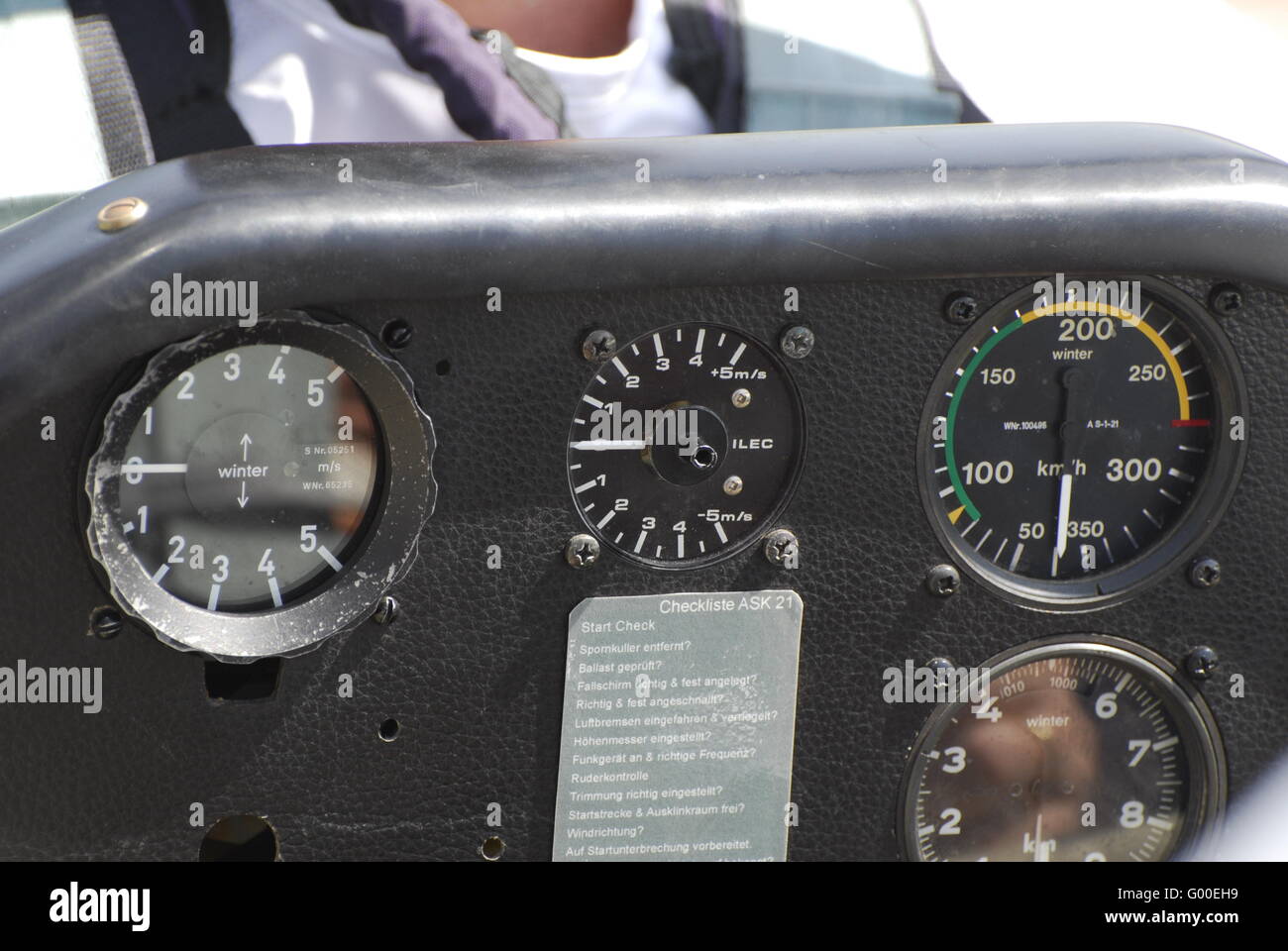 Inside the cockpit Stock Photo - Alamy