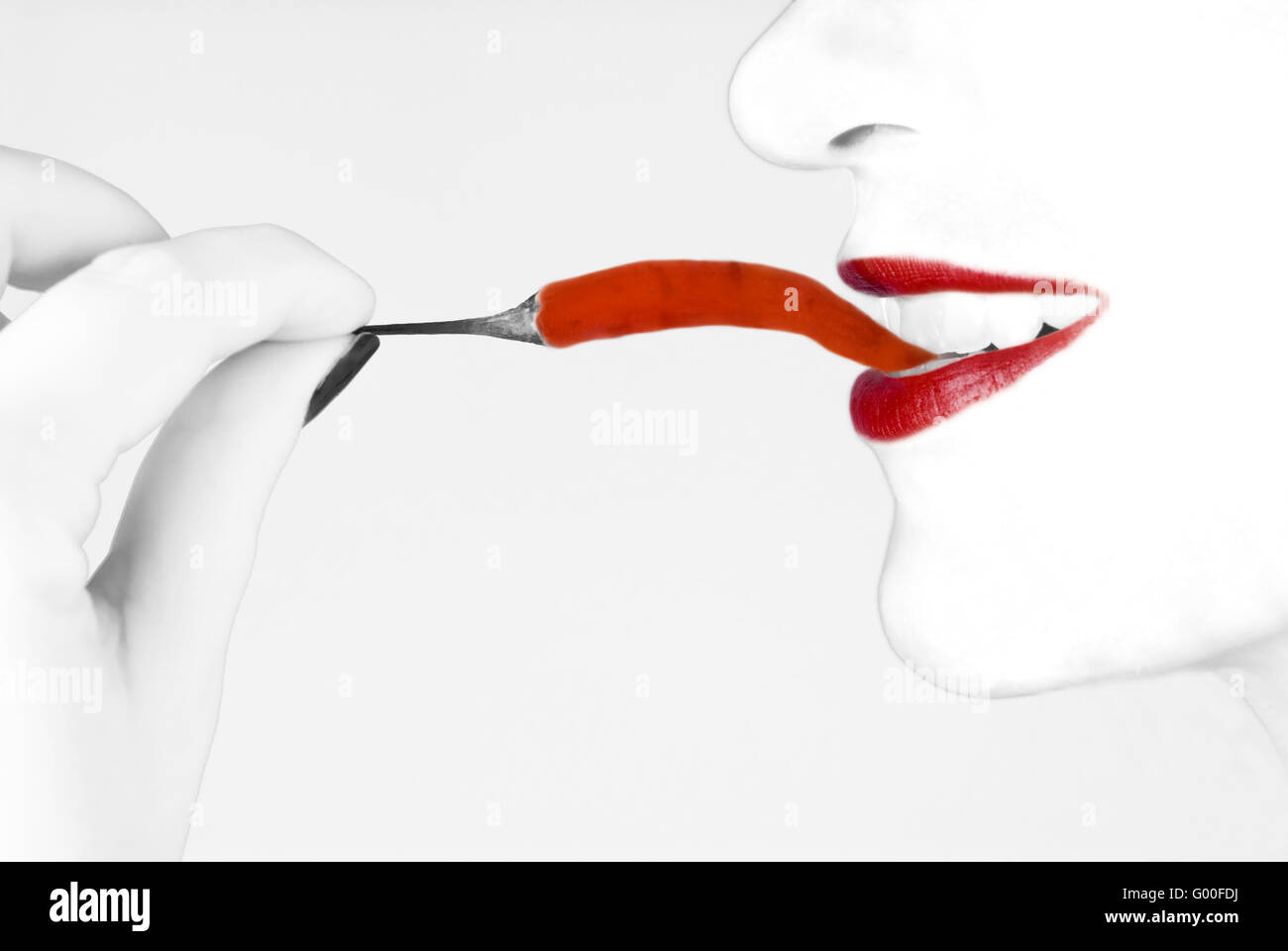 Chilli lips hi-res stock photography and images - Alamy
