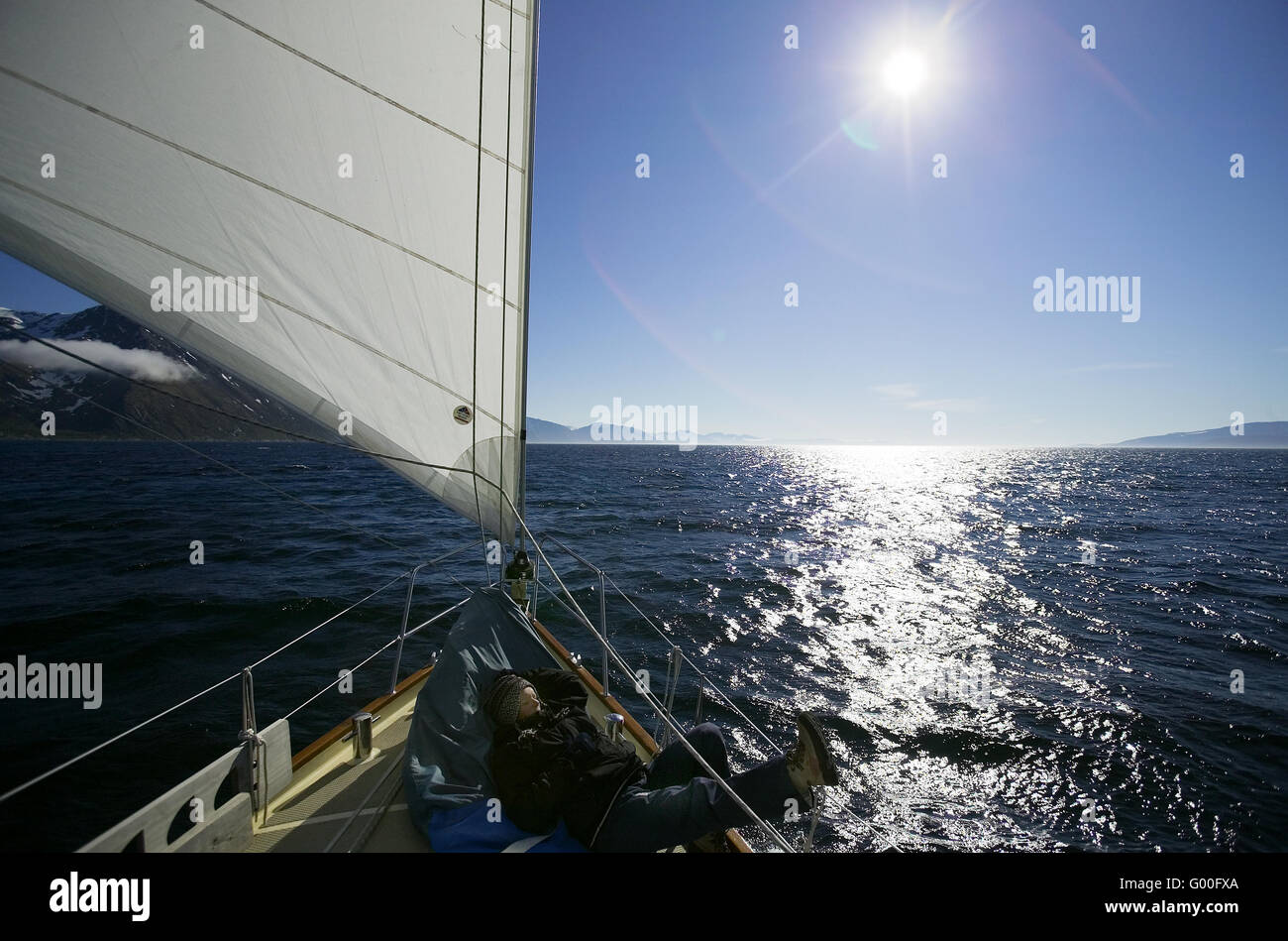 sailing in a fjord, Norway Stock Photo - Alamy