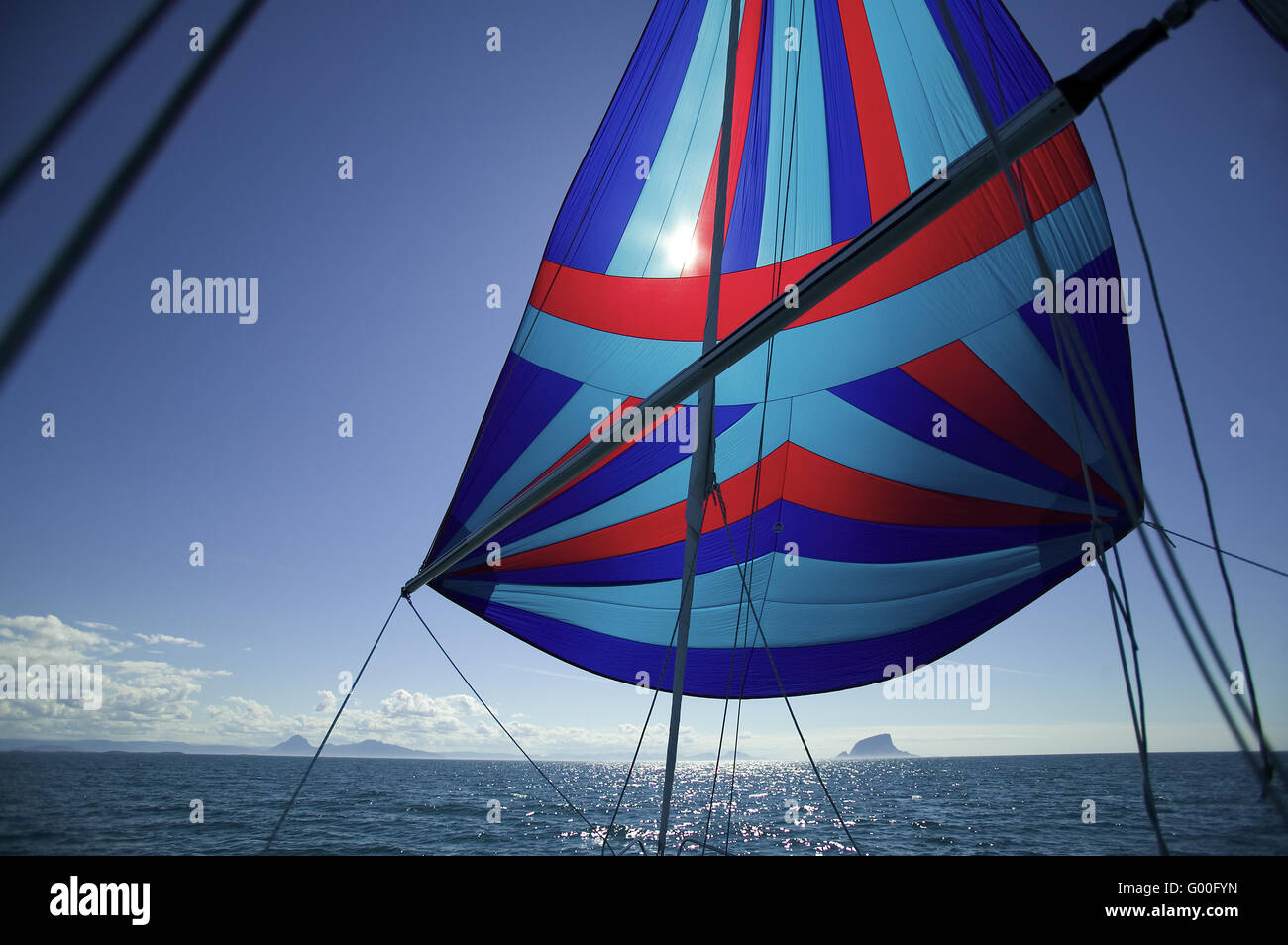 sailing with spinaker Stock Photo - Alamy