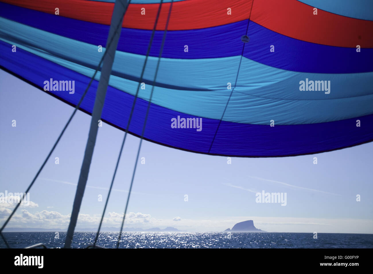 sailing with spinaker Stock Photo - Alamy