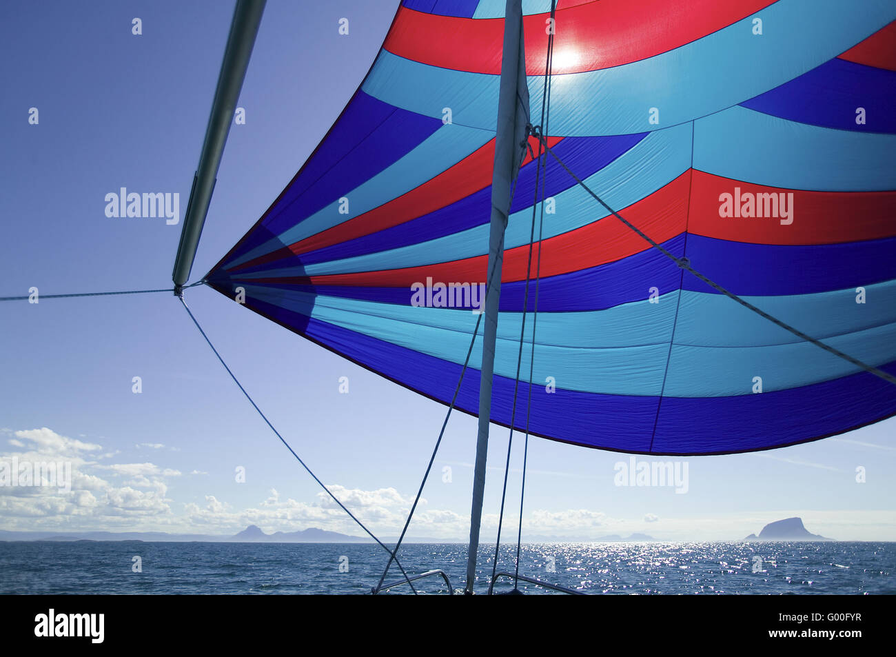 sailing with spinaker Stock Photo - Alamy