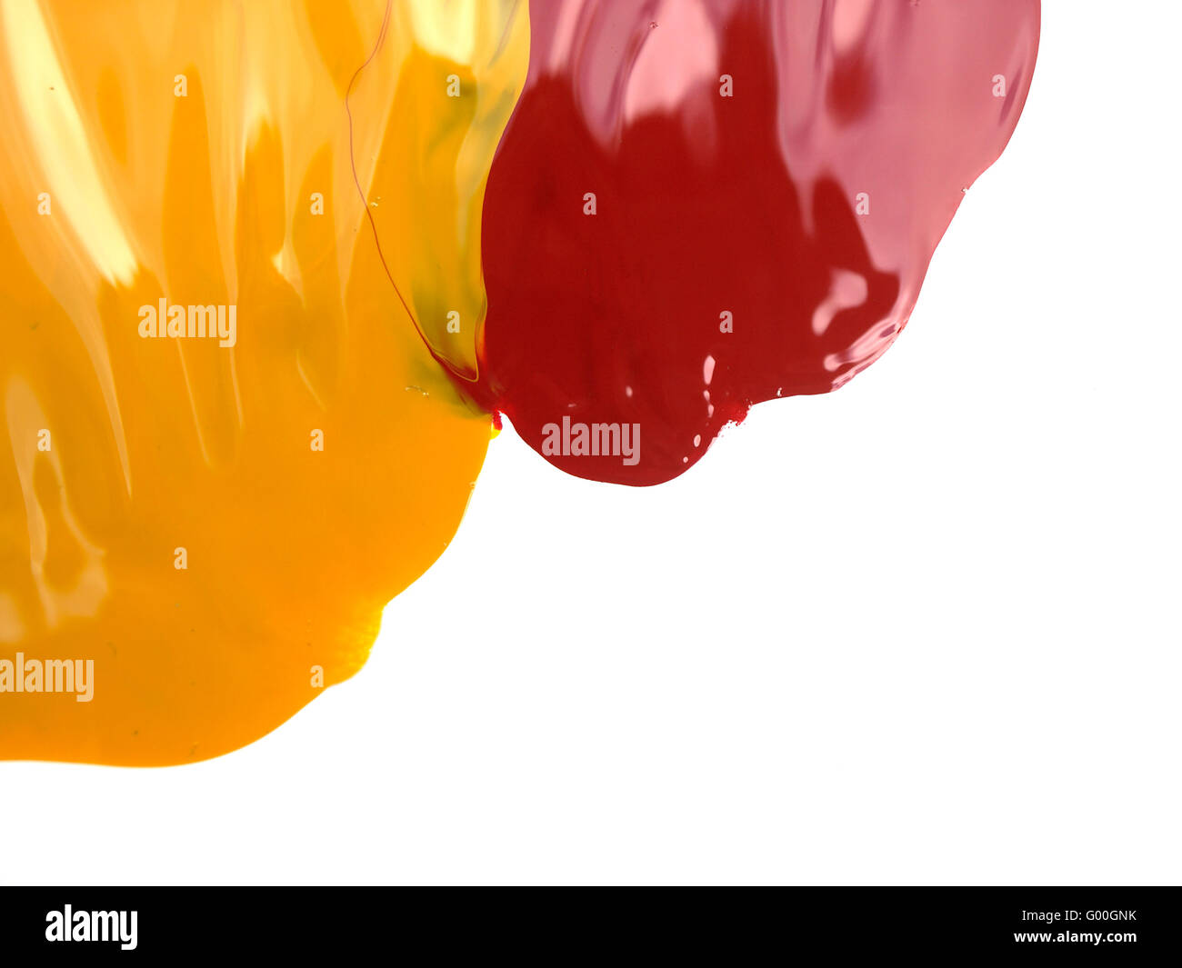 The colors yellow and magenta of the printing process Stock Photo - Alamy