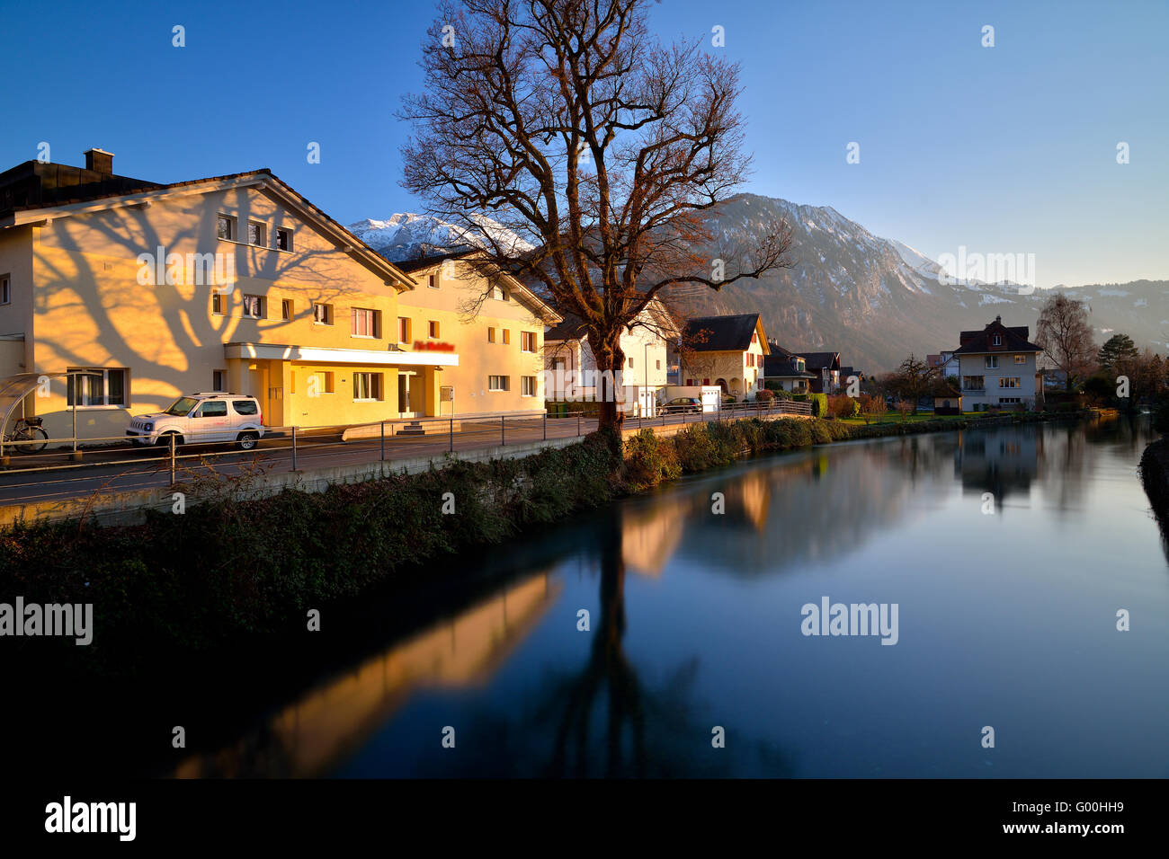 Arae river in Interlaken Stock Photo - Alamy