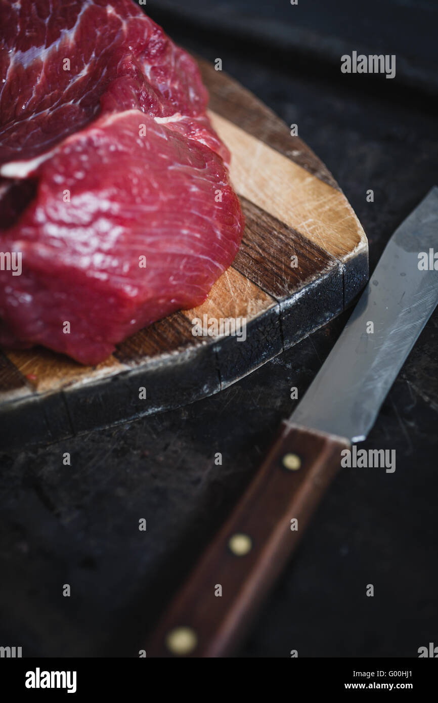 Bloody meat cleaver hi-res stock photography and images - Alamy