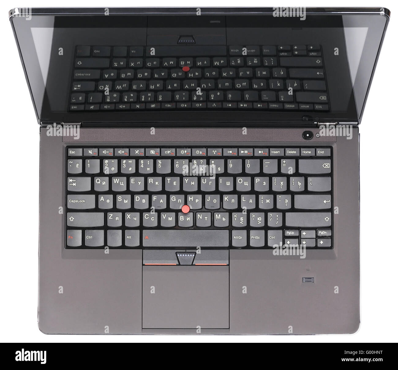 Above view computer laptop hi-res stock photography and images - Alamy