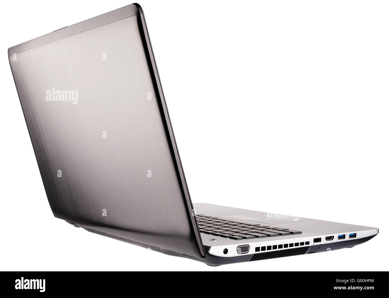 Notebook (laptop) with open cover Stock Photo - Alamy