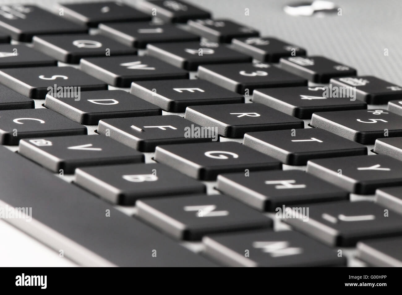 Notebook keyboard closeup background Stock Photo - Alamy