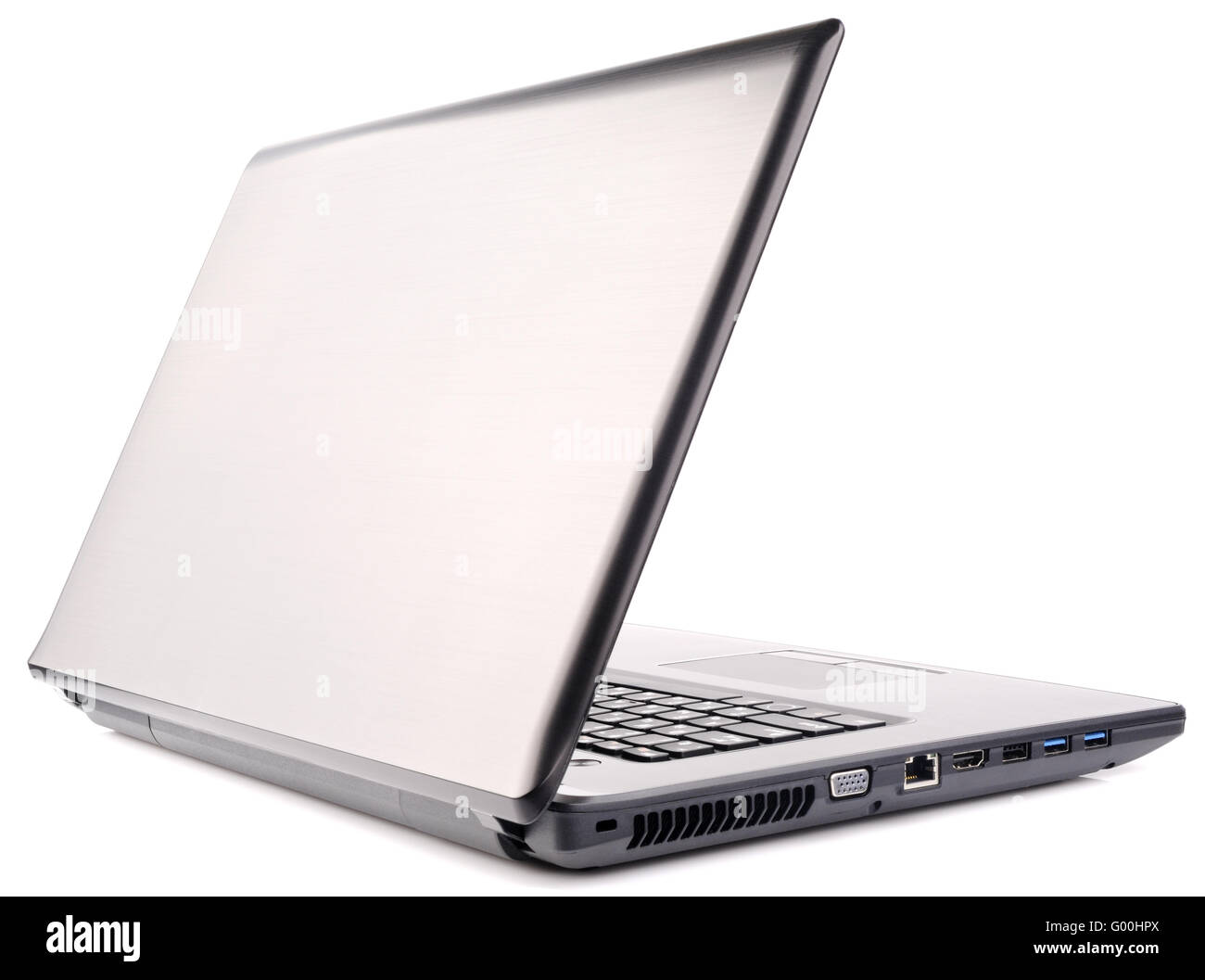 Notebook (laptop) with open cover Stock Photo - Alamy