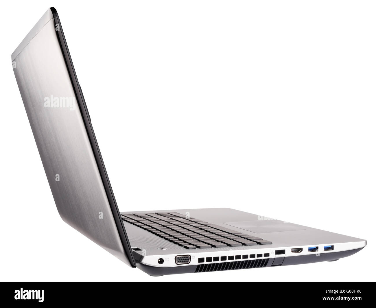 Notebook (laptop) with open cover Stock Photo - Alamy
