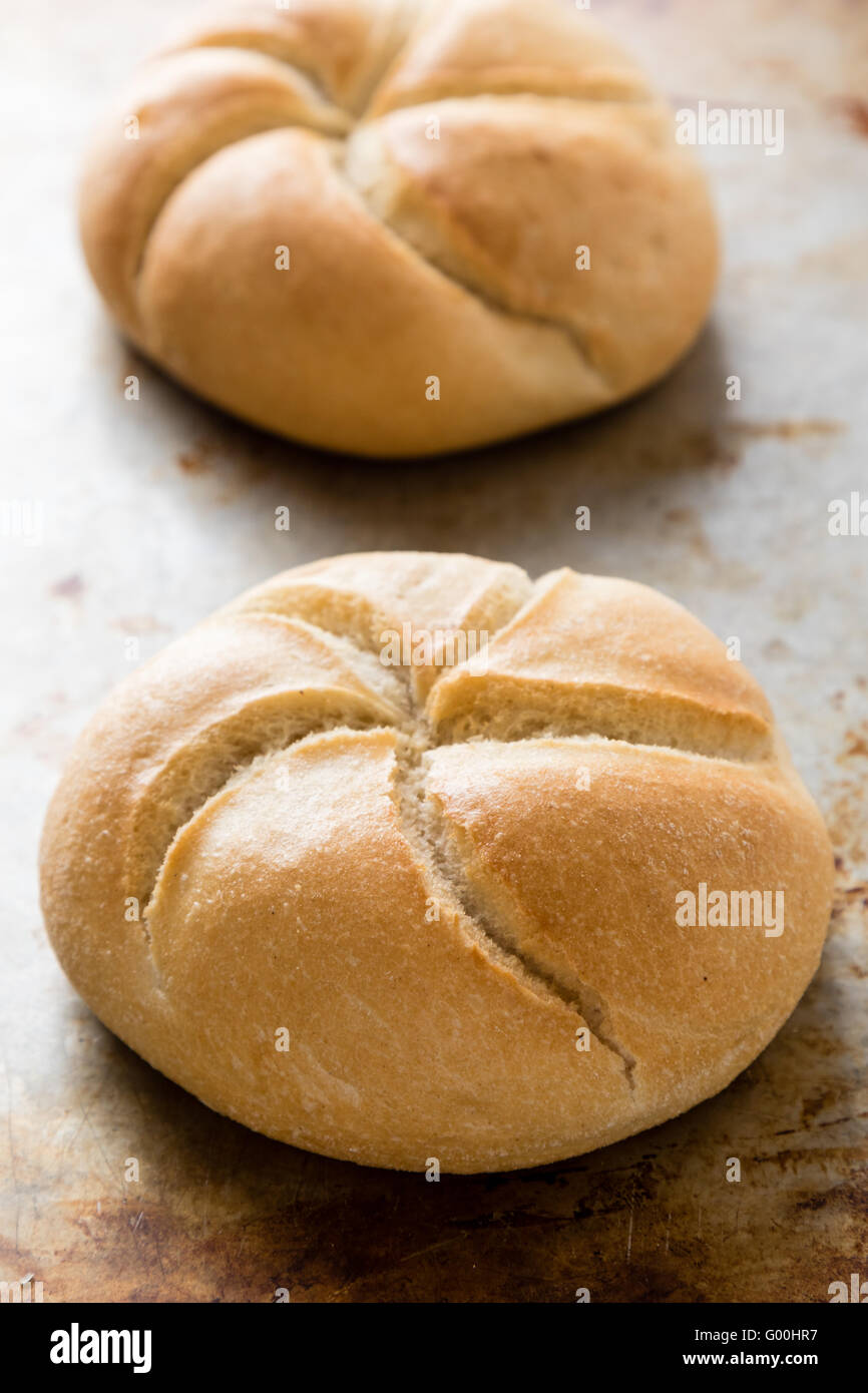 round sandwich buns Stock Photo - Alamy