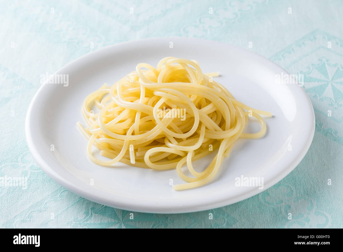 spaghetti on plate Stock Photo - Alamy