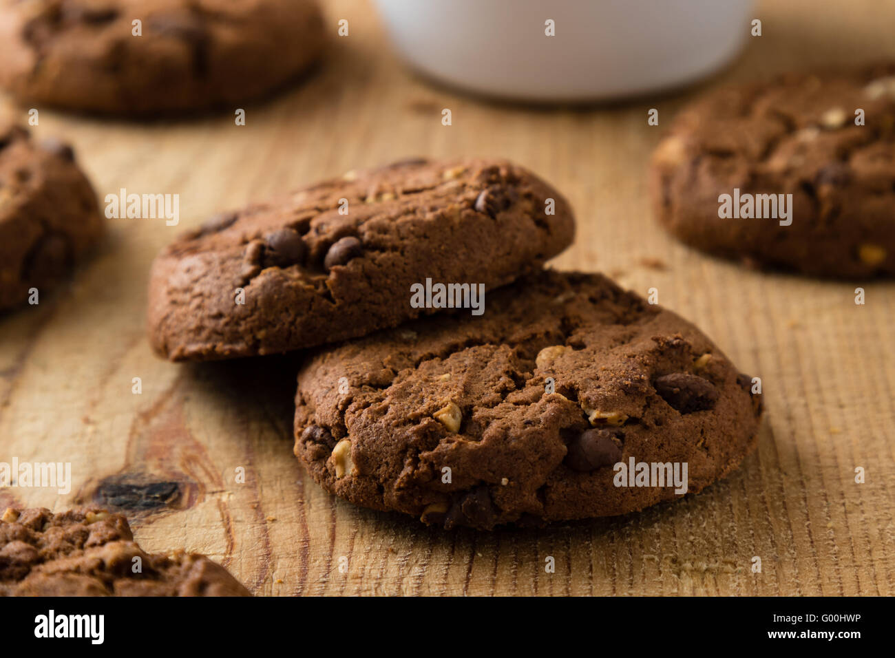 chocolate biscuit cookies Stock Photo - Alamy