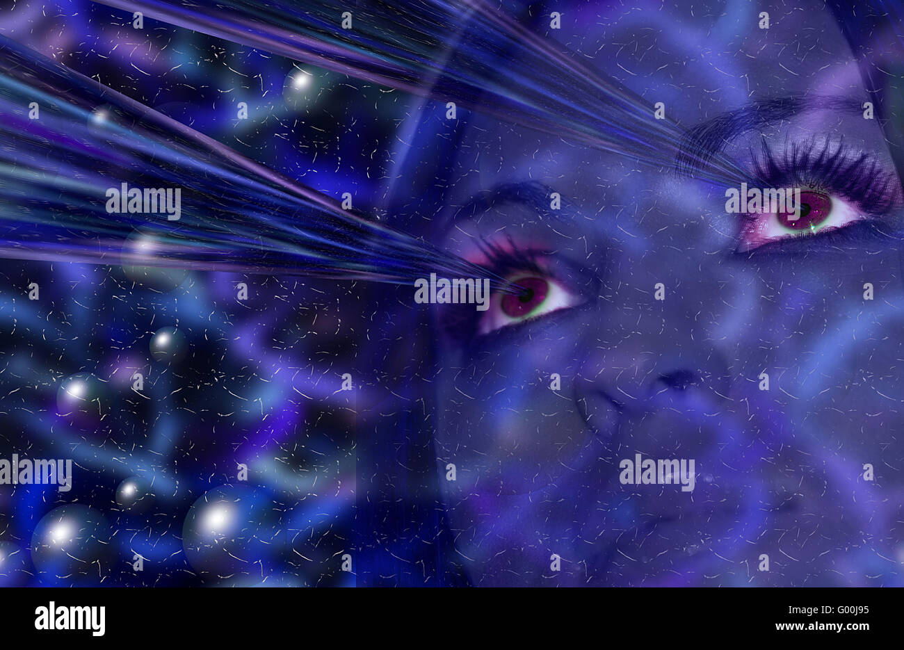 Laser gesicht hi-res stock photography and images - Alamy