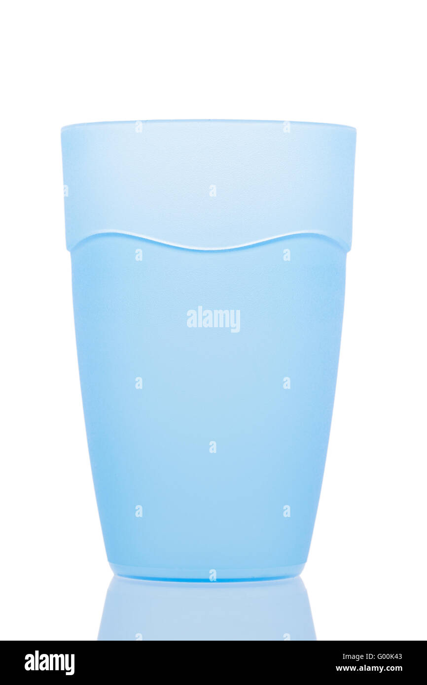 Blue plastic glass Stock Photo - Alamy