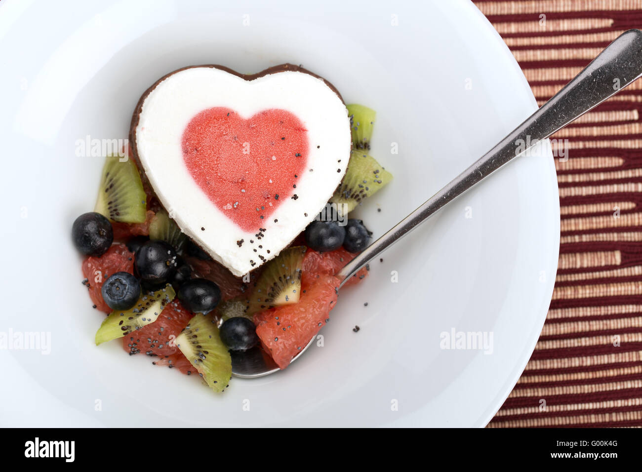 Heart ice cream Stock Photo - Alamy
