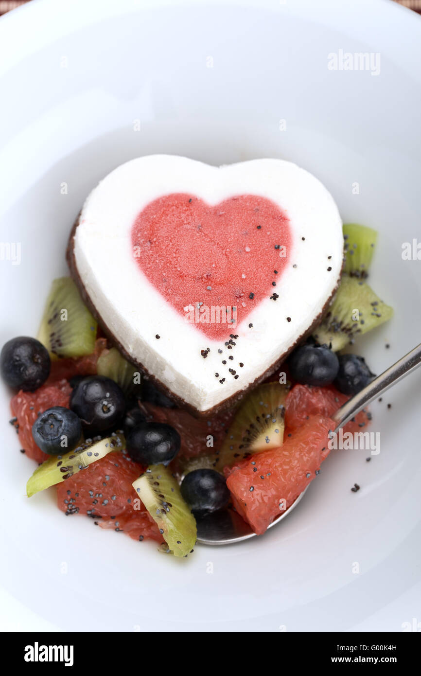Heart ice cream Stock Photo - Alamy