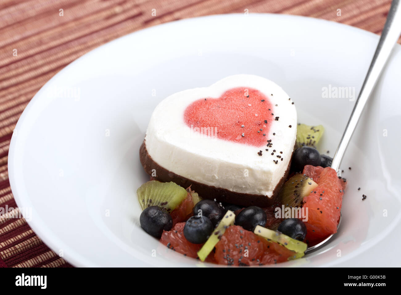 Heart ice cream Stock Photo - Alamy