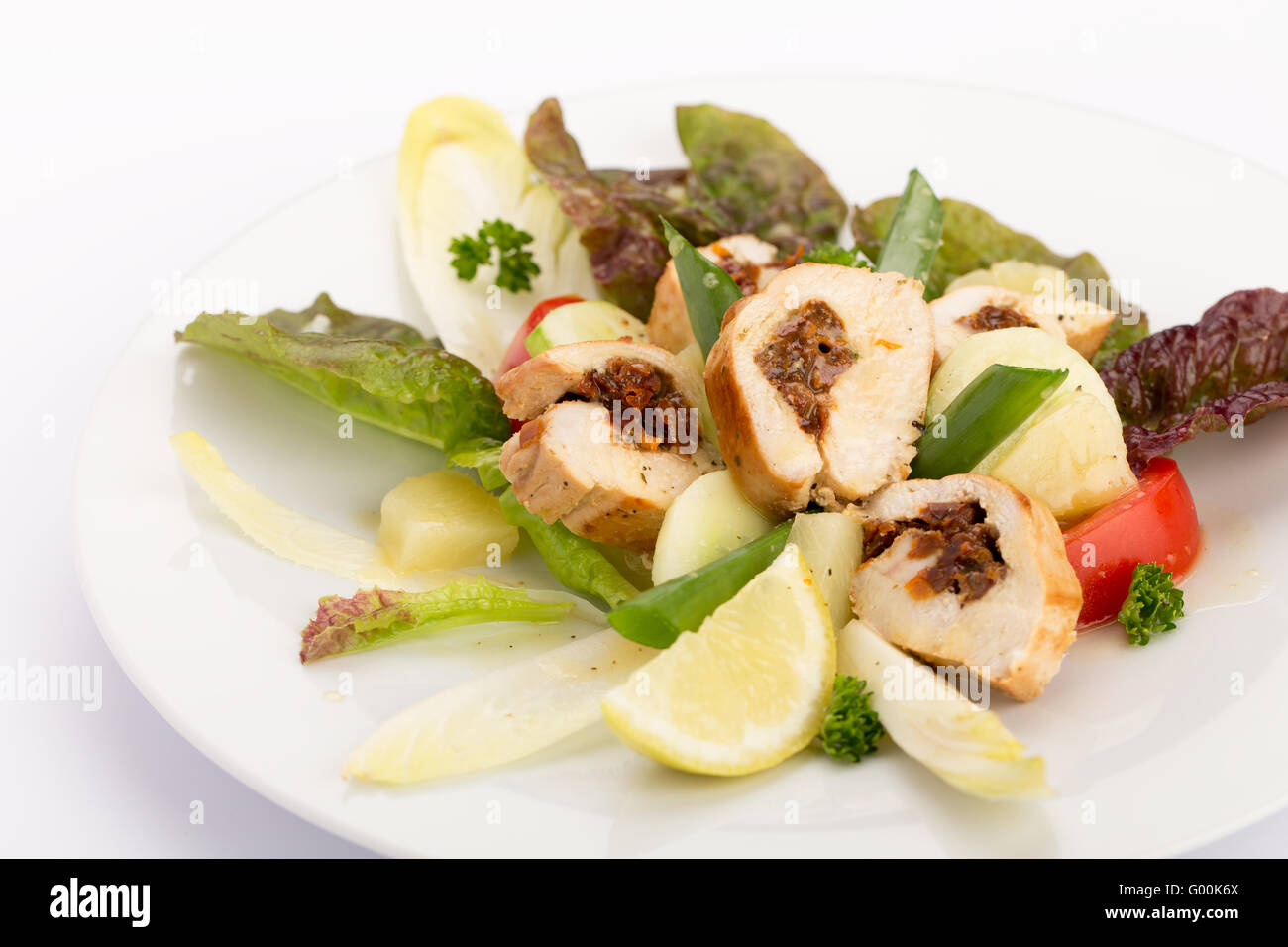 Plate of food Stock Photo - Alamy