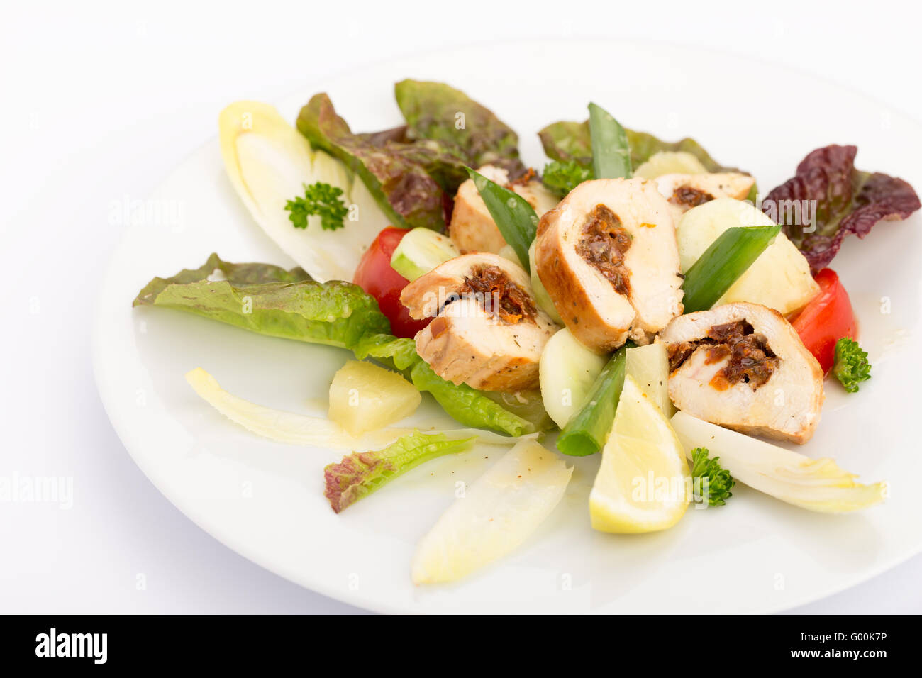 Plate of food Stock Photo - Alamy