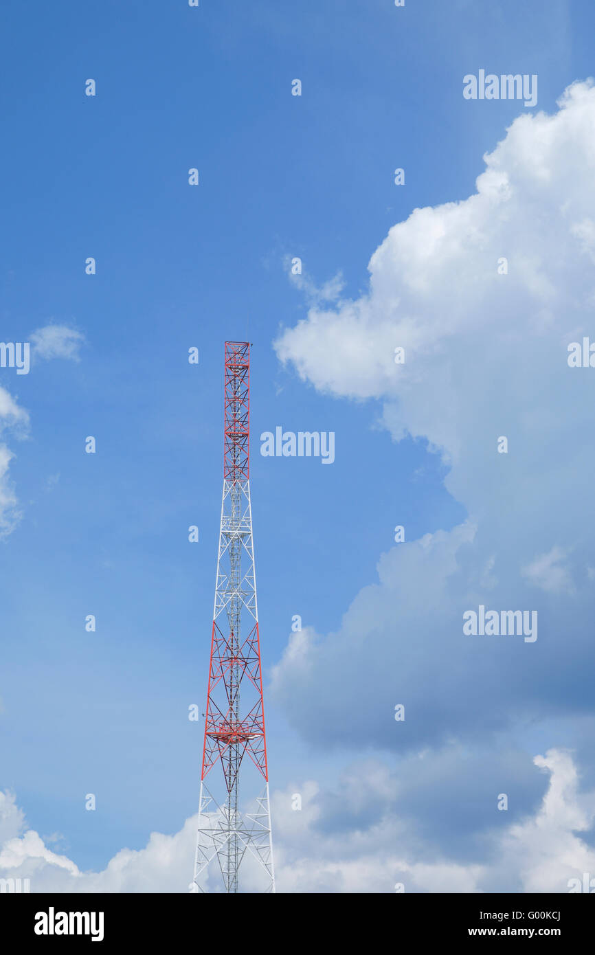 Common communication tower,cell tower, cellphone tower under ...