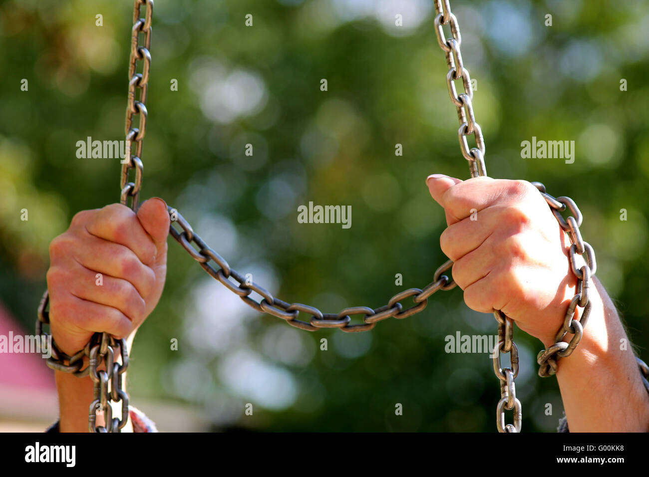Hand chains hi-res stock photography and images - Alamy