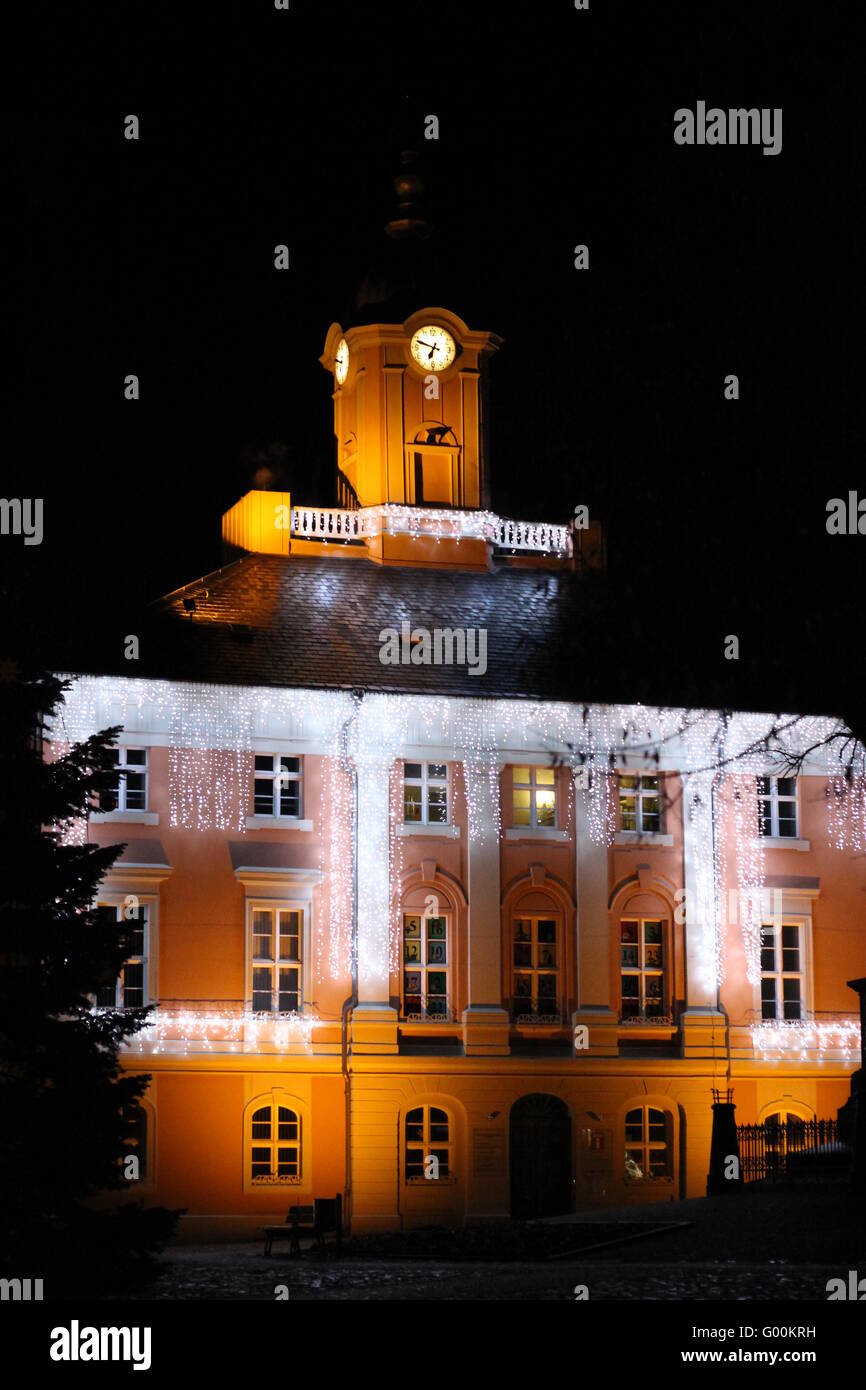 Christmas lights at City Hall Stock Photo - Alamy