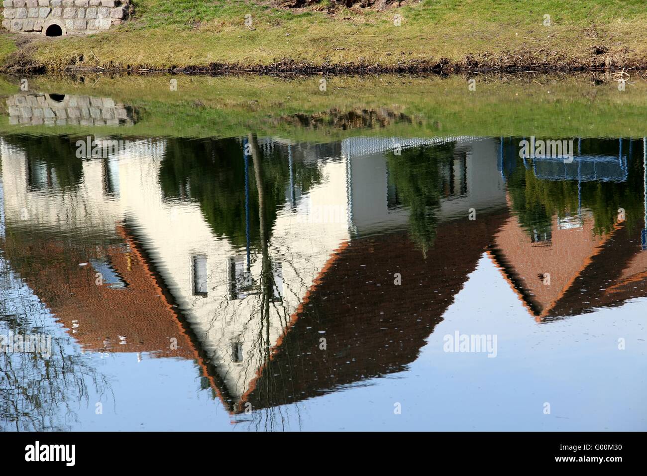 Reflection in the pond Stock Photo - Alamy